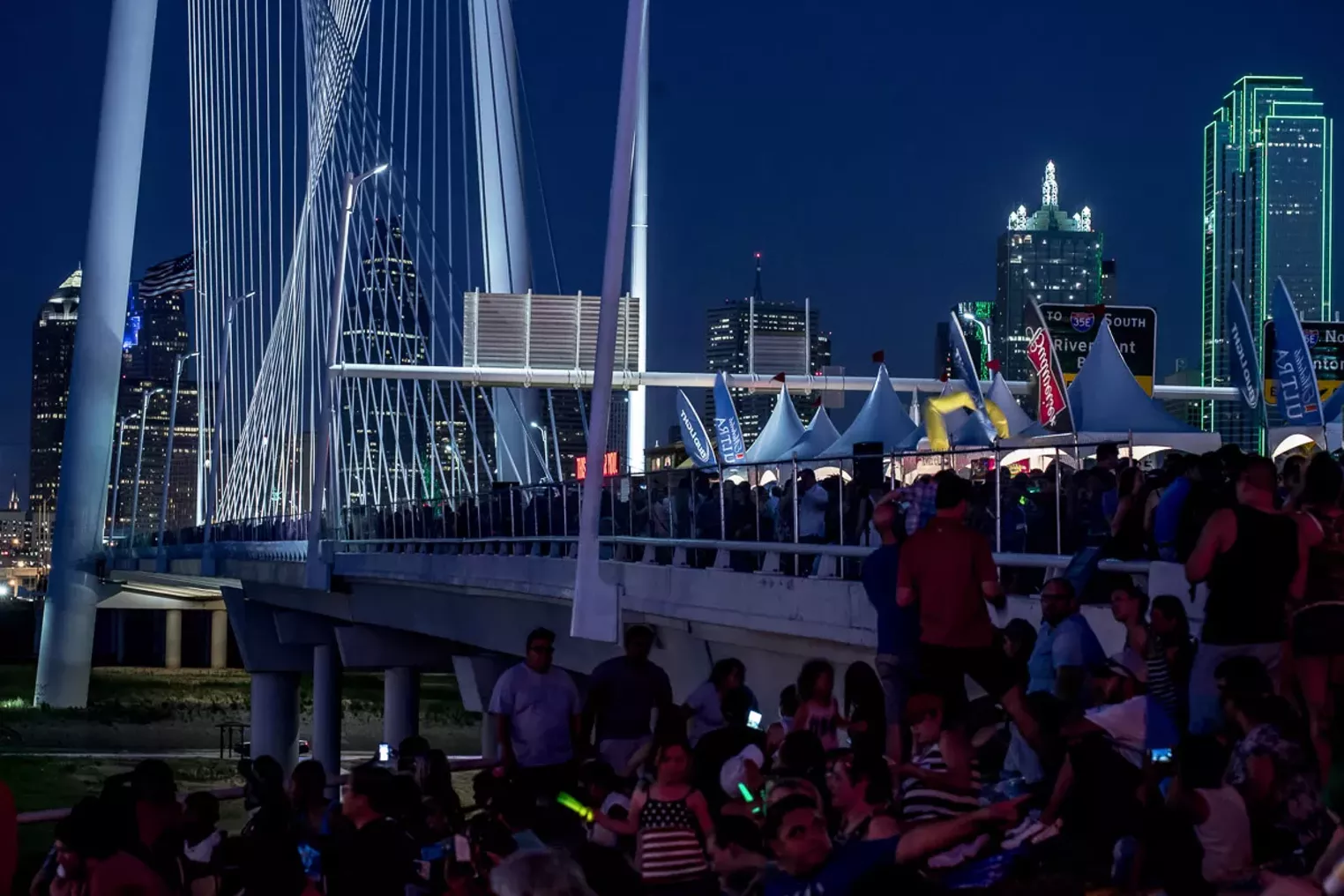 Fireworks Light Up the West Dallas Night Sky Over Fourth of July ...