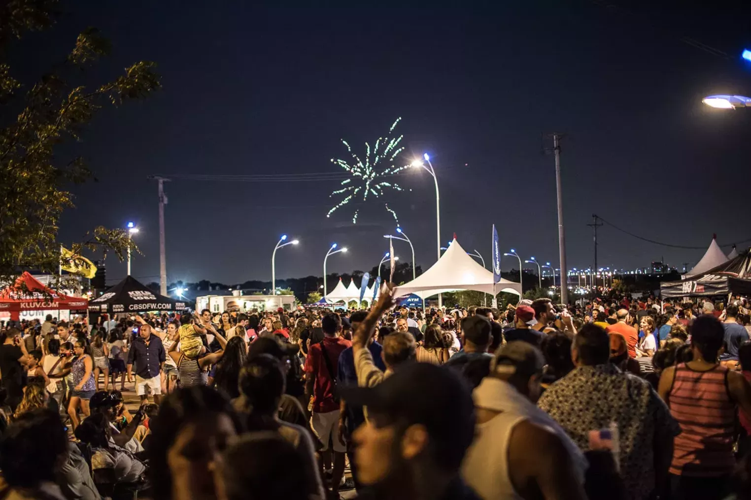 Fireworks Light Up the West Dallas Night Sky Over Fourth of July ...