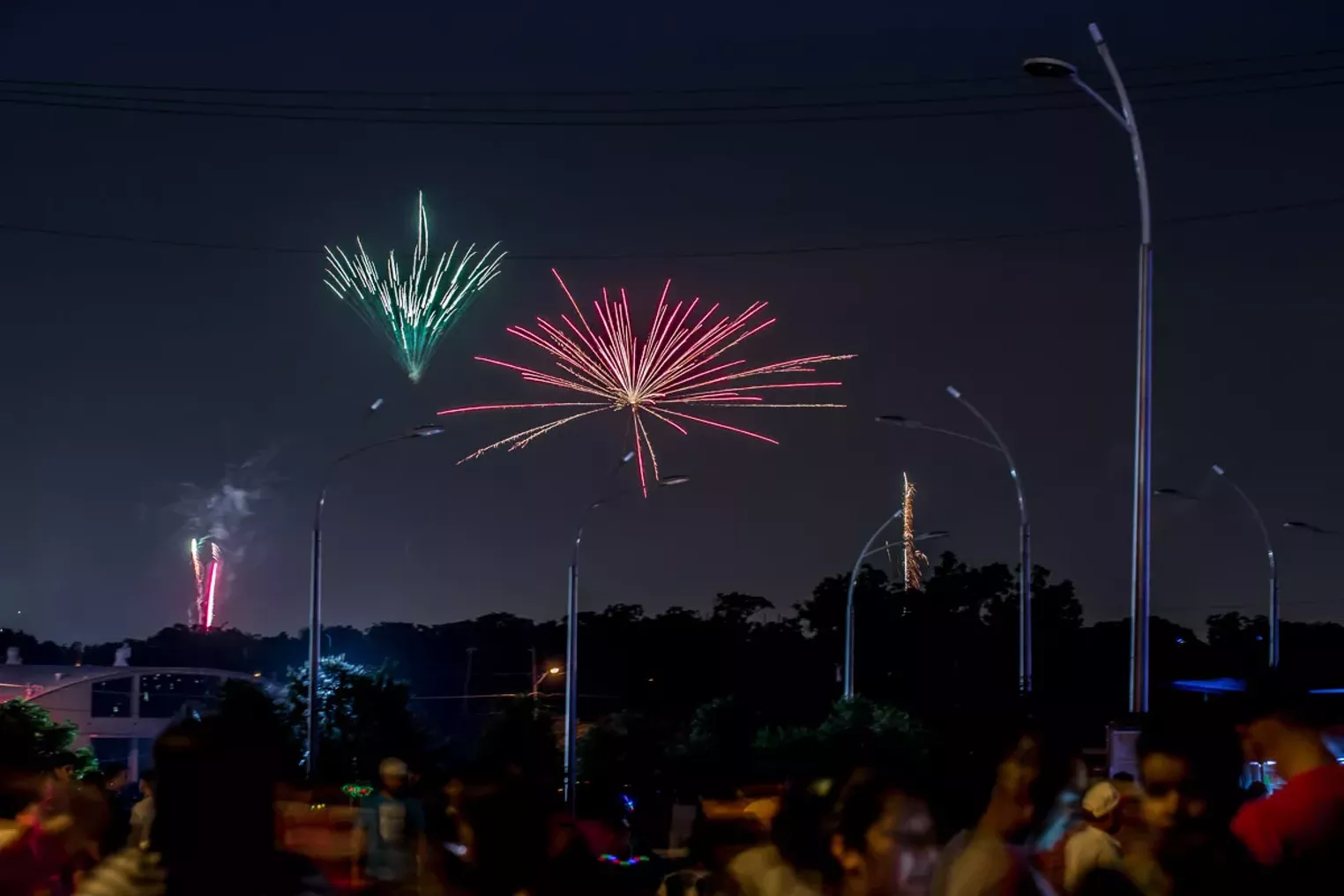 Fireworks Light Up the West Dallas Night Sky Over Fourth of July ...