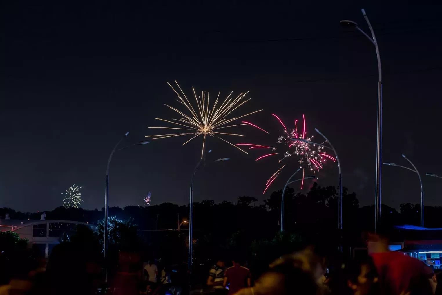Fireworks Light Up the West Dallas Night Sky Over Fourth of July ...
