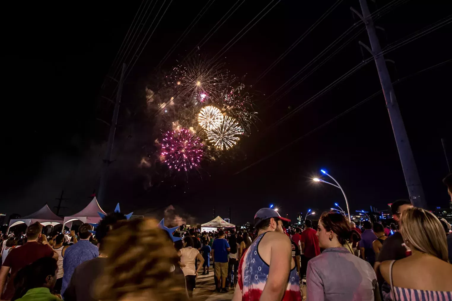 Fireworks Light Up the West Dallas Night Sky Over Fourth of July ...