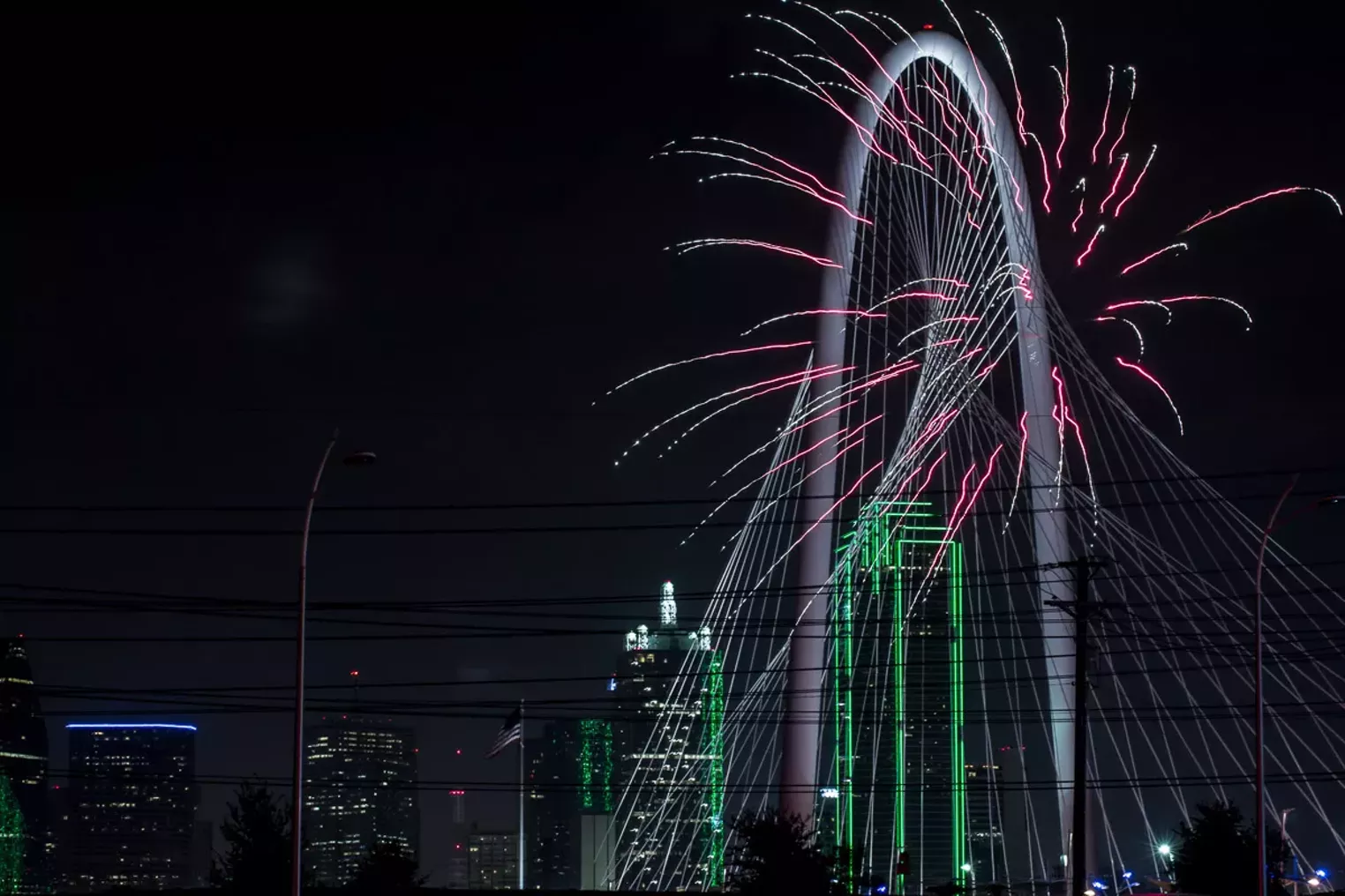 Fireworks Light Up the West Dallas Night Sky Over Fourth of July ...