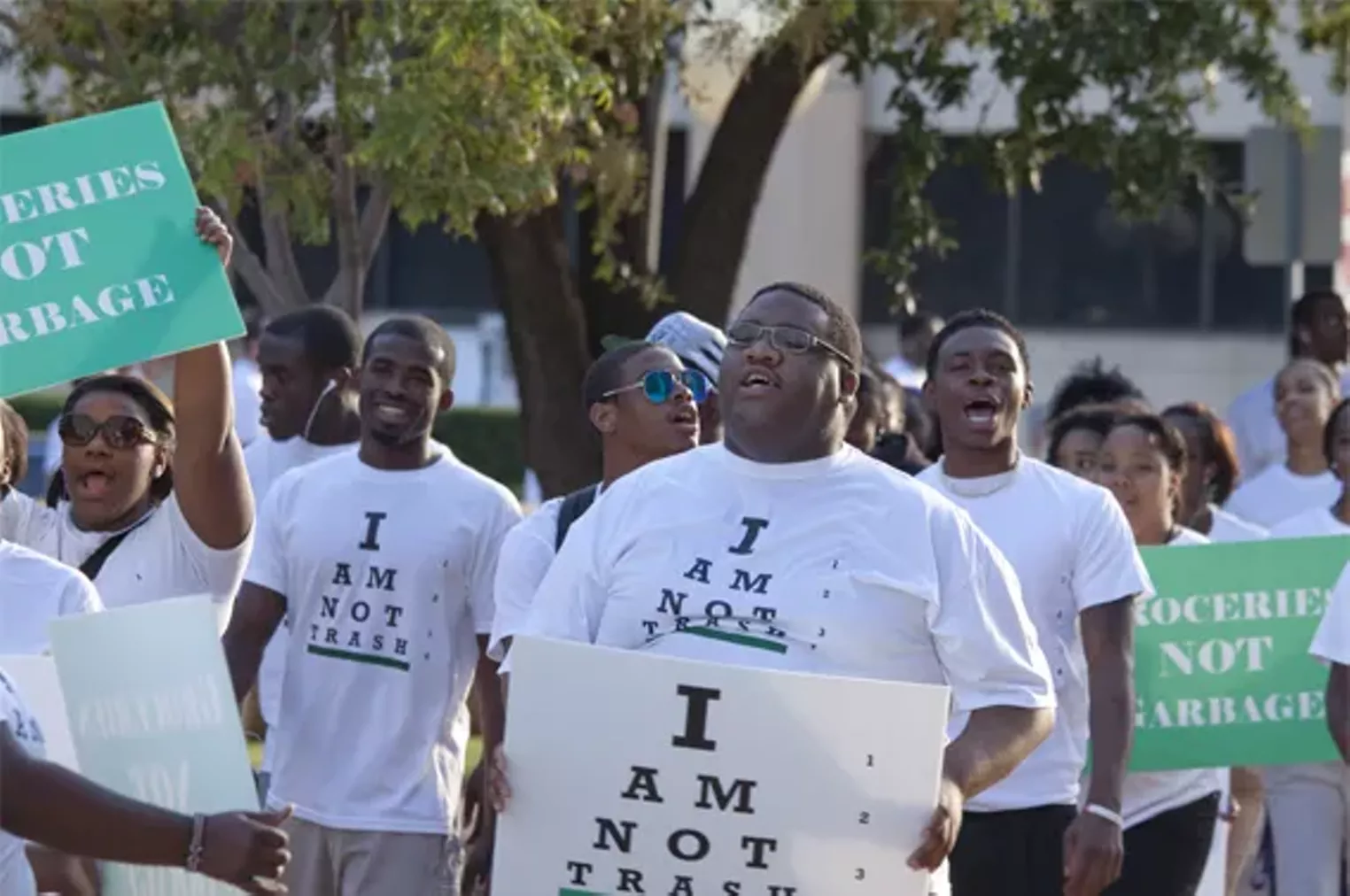 The "I Am Not Trash" Protest on City Hall | Dallas | Dallas Observer ...