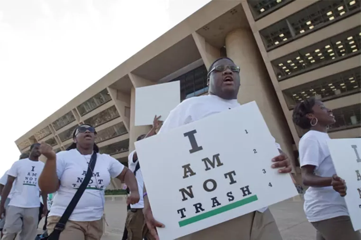 The "I Am Not Trash" Protest on City Hall | Dallas | Dallas Observer ...