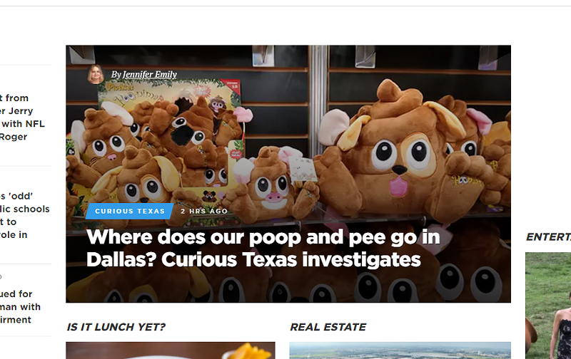 Dallas Morning News Has Pee and Poop on Its Front Page | Dallas Observer