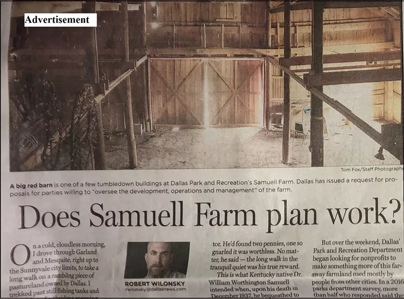 Samuell Farms Giveaway to Follow Reverchon? | Dallas Observer