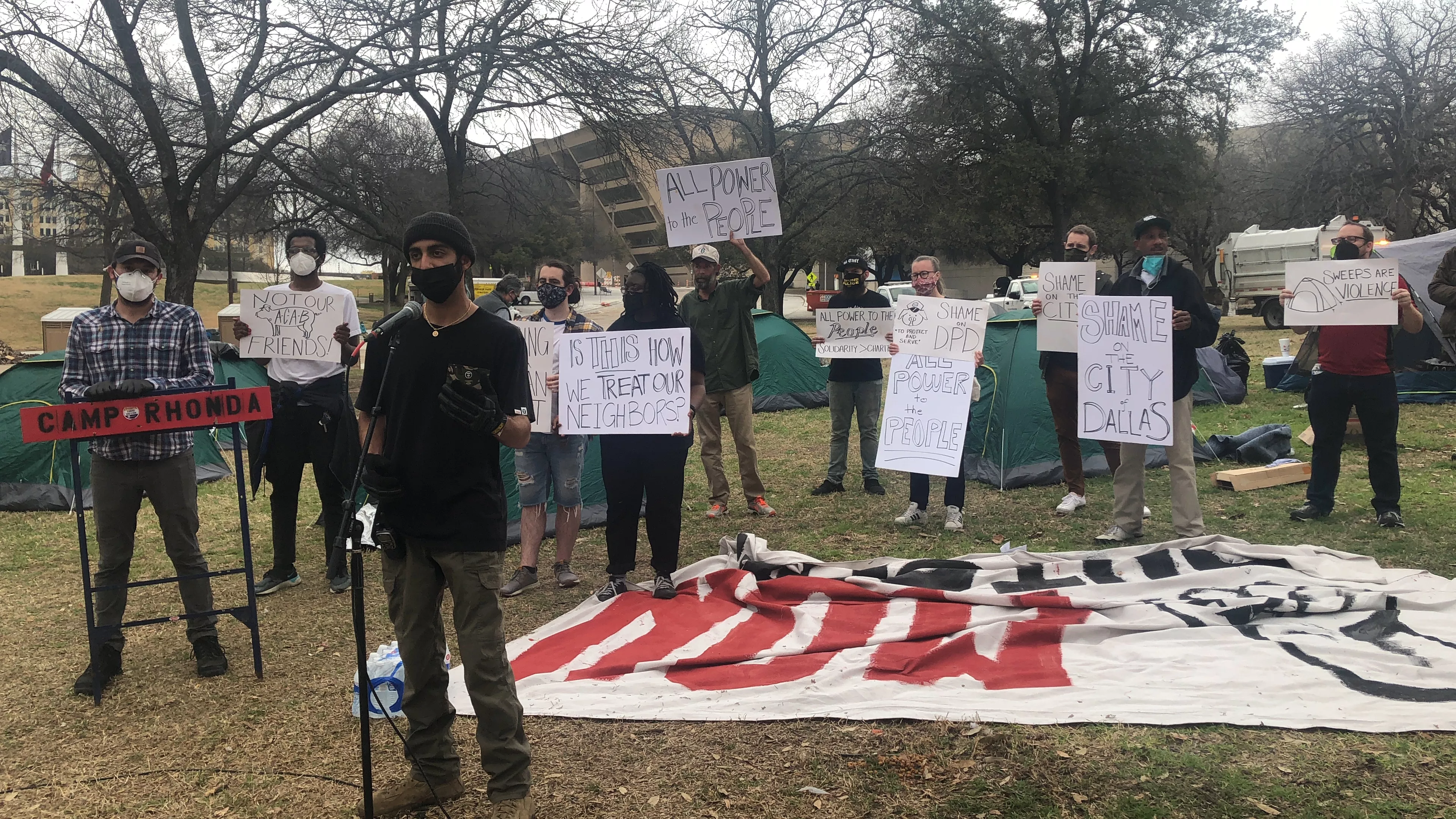 Camp Rhonda: Dallas Evicts Embattled Homeless Community from Pioneer ...