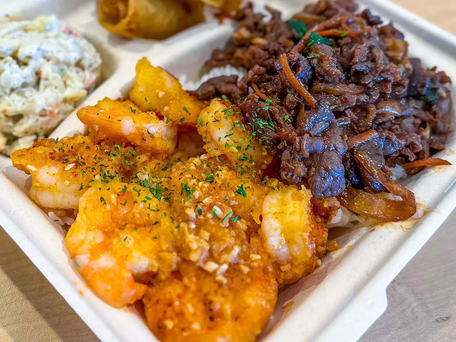 First Look: Aloha Chicken and Shrimp | Dallas Observer