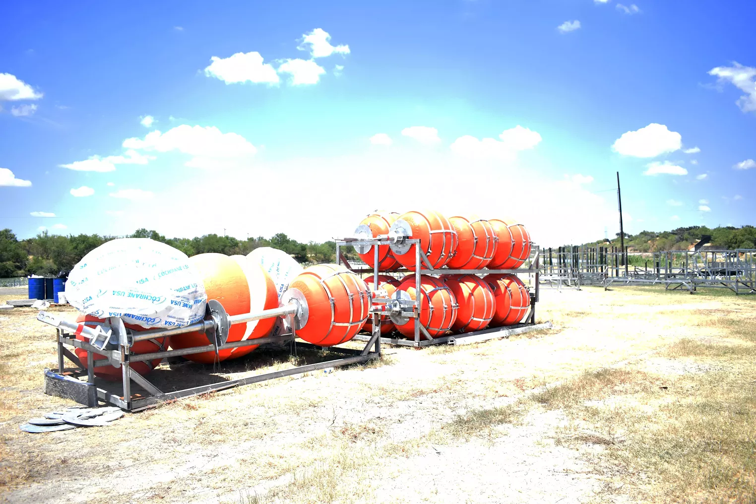 9 Images of Texas Gov. Greg Abbott's Floating Border Wall in the Rio ...