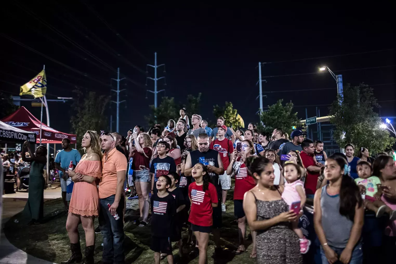 Fireworks Light Up the West Dallas Night Sky Over Fourth of July ...