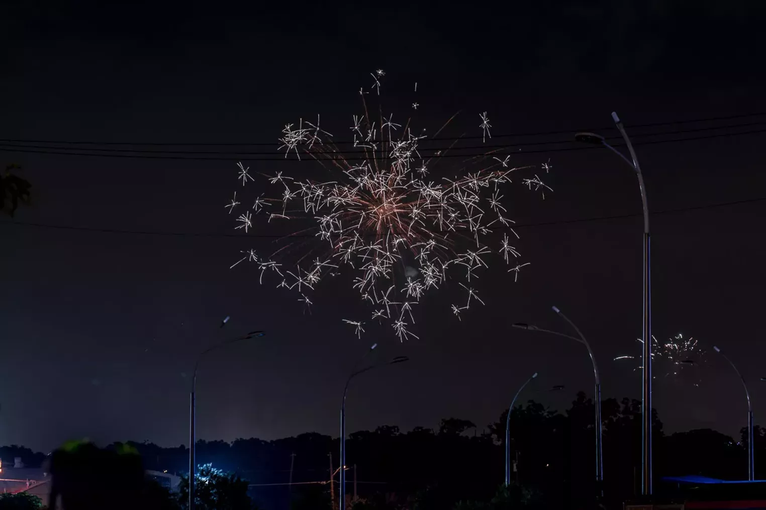 Fireworks Light Up the West Dallas Night Sky Over Fourth of July ...