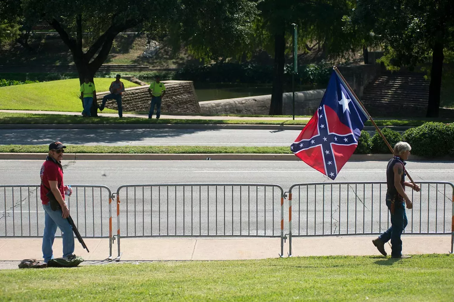 Texas Freedom Force Protests the Removal of General Lee Statue | Dallas ...