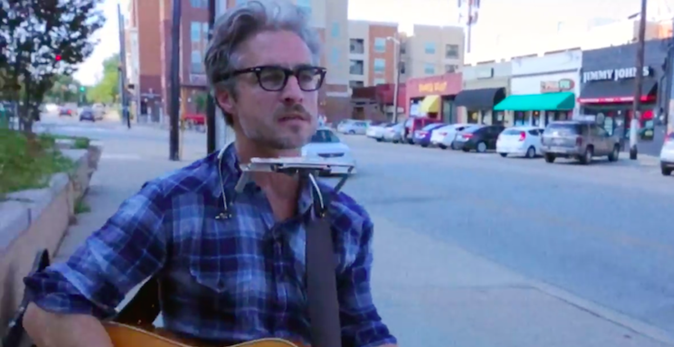 Watch Denton Folk Musician Doug Burr Busk at UNT | Dallas Observer